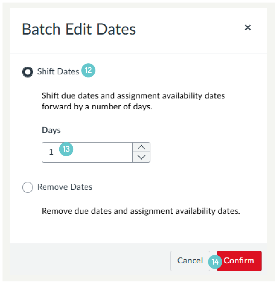 Bulk Update Due Dates and Availability Dates in Canvas - Knowledge Base